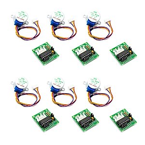 SYUAB 6 PCS 28BYJ-48 ULN2003 5V Stepper Motor +ULN2003 Driver Board for DIY Kit Arduino PI PIC Raspberry Pi