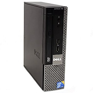 Dell OptiPlex 780 USFF Desktop Intel Core 2 Duo 3.0 GHz 4 GB RAM 250 GB HD DVD Win Pro 32-Bit (Renewed)