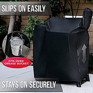 Grillman Grill Cover for Traeger 22/575 Series - Traeger Grill Cover, Traeger Grill Accesories, BBQ Grill Cover, Traeger Pro 22 Cover, Z Grill Cover - BBQ Covers Waterproof Heavy Duty Grill Covers