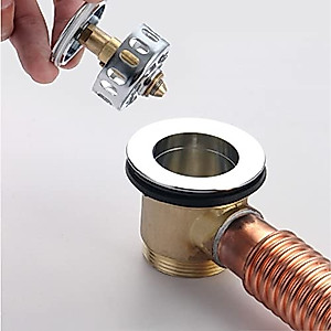 LMMDDP 1PC Copper Rotary Bathtub Drain Water Removal Device Sewer Pipe Bathtub Drain Bath Waste and Overflow Floor Drain (Size : D)