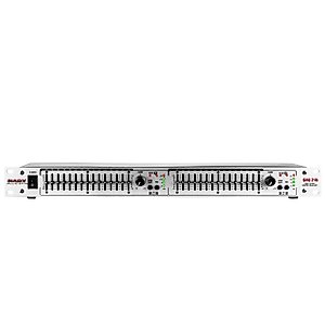 Nady GEQ-215 Graphic Equalizer, 2-channel 15 frequency bands of EQ, fits in a 19” single rack space, balanced XLR and 1/4” TRS inputs