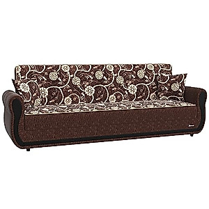 Sweet Home Stores Savannah Sofa Bed, Sofabed, Brown