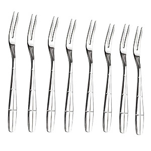 Eagrye Tasting Cocktail Forks, 12-Piece Stainless Steel Fruit Forks, F