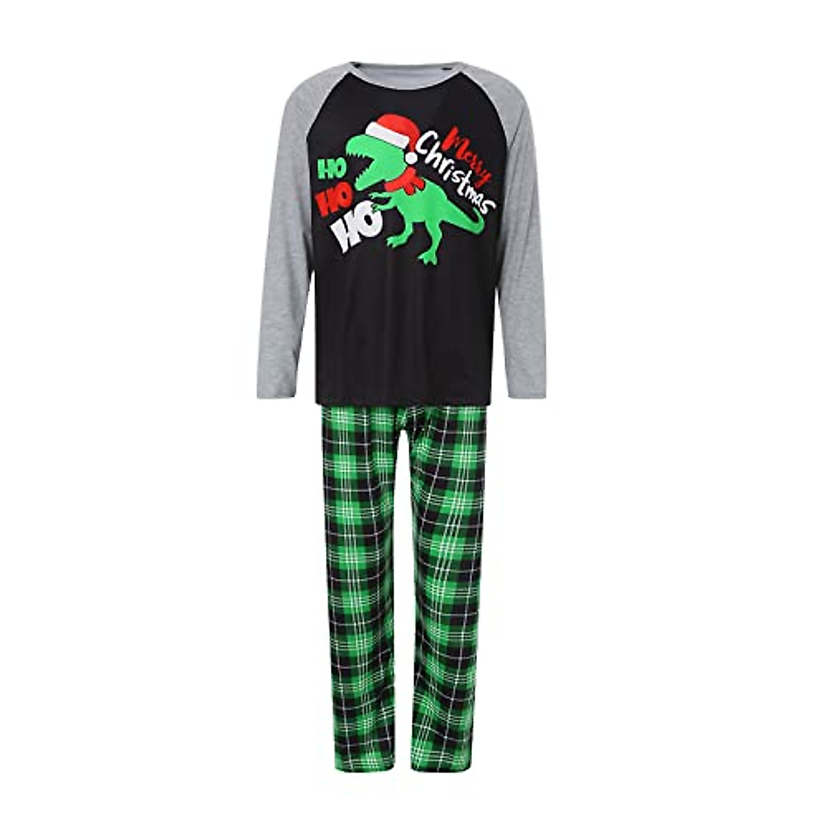 Christmas Family Pajamas Matching Set Xmas Matching Pjs Parent-Child Holiday Family Sleepwear Set Dinosaur