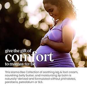 Burt's Bees Pregnancy Essentials Gifts Set, 3 Giftable Baby Shower Products & Must Have Baby Registry Items, Nourishing Skincare - Mama Belly Butter, Original Lip Balm, Leg & Foot Cream