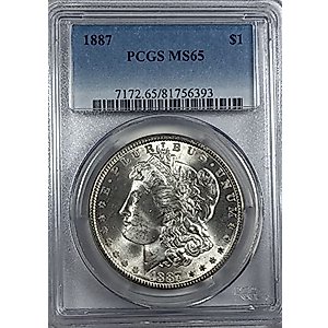 1887-P MS65 Morgan Silver Dollar Graded by PCGS