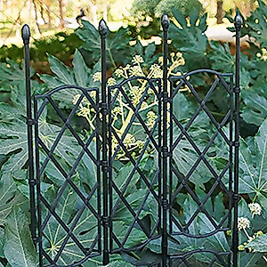 Decor Trellis, Garden Trellis for Climbing Plants, Garden Fence, Stackable Mini Garden Trellis, Superimposed Garden Flower Support Metal Trellis for Climbing Rose Vegetable Flower