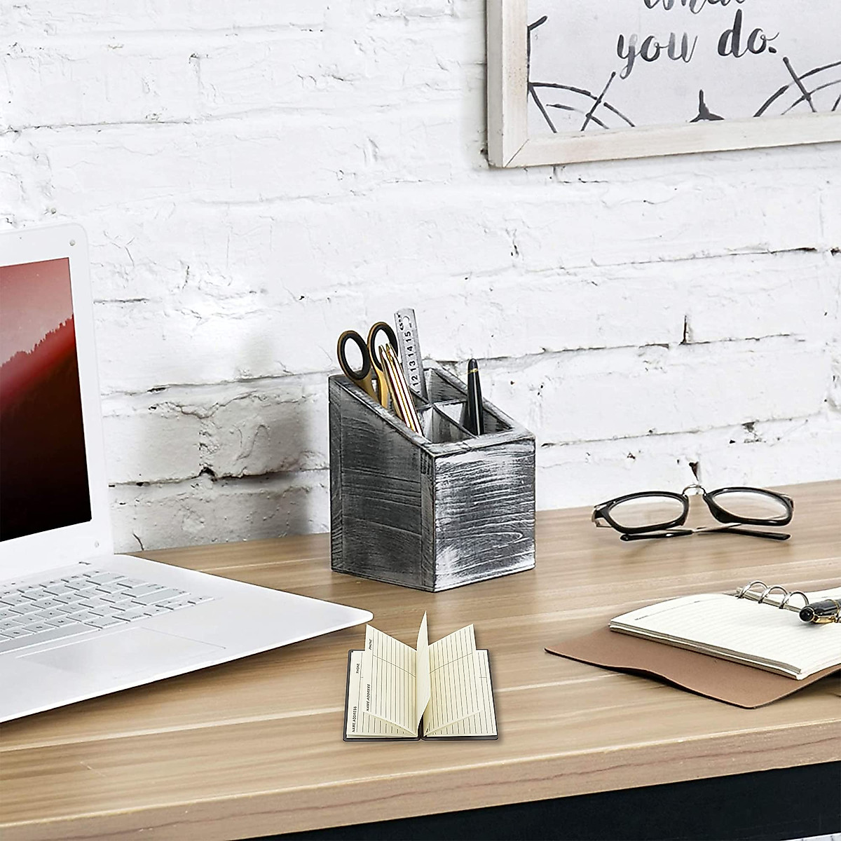 AppleTofu Magnetic Address Book - Tiny Address Book - Magnetic Phone Number Book - Pocket Address Book - Wallet Size Address Book, 21 Pages, 9 Lines - Keep Contact Info Handy All Time, Set of 2