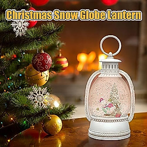 Snow Scene Lamp - Christmas Lanterns Snow Globes,Built-in Light-up Design Christmas Lanterns, Snowman Christmas Decorations for Children Gifts Buogint