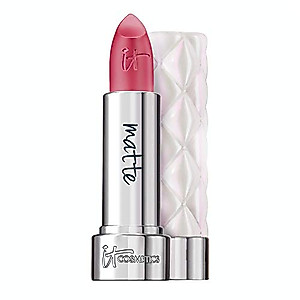 IT Cosmetics Pillow Lips Lipstick, Marvelous - Warm Pink with a Matte Finish - High-Pigment Color & Lip-Plumping Effect - With Collagen, Beeswax & Shea Butter - 0.13 oz