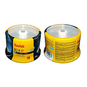 KODAK BD-R 6X 25GB 50-Pack Cakebox