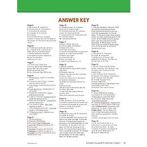 Scholastic Success with Grammar Grade 4 Workbook