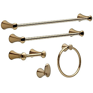 Delta Faucet 73835-CZ Lahara Wall Mounted Towel Hook in Champagne Bronze, Bath Accessories