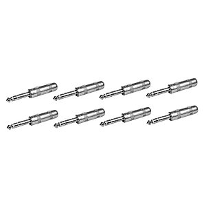 Switchcraft (8 Pack) 297 TRS 1/4" 3 Conductor 6.35 mm Stereo Cable Plug