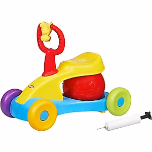 Playskool Bounce and Ride Active Toy Ride-On for Toddlers 12 Months and Up with Stationary Mode, Music, and Sounds (Amazon Exclusive)