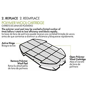 Pennington Aquagarden , Pond Filter for Ponds , Foam Filter Set , Polymer Wool Filter Pads , Pond Maintenance Kit , Suitable for Inpond 5 in 1 200 Gallon Model, White, Large (Fit 200)