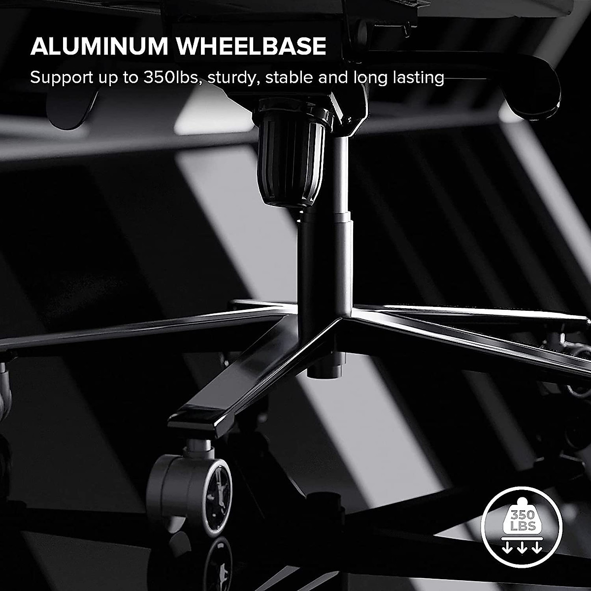 Gaming Chair 350lb Big and Tall High Back Office Chair Ergonomic Racing Reclining Chair with 4D Armrests Swivel Tilt Rocker (White)