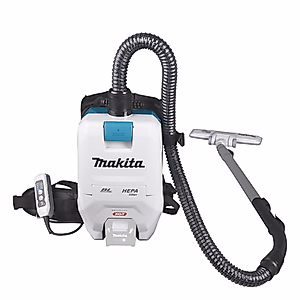 Makita Werkzeug GmbH VC008GZ, Battery Backpack Vacuum Cleaner 40 V max. (Without Battery, Without Charger), White