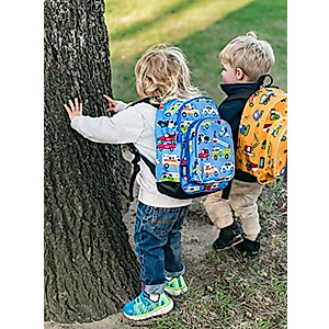 Wildkin 12-Inch Kids Backpack for Boys & Girls, Perfect for Daycare and Preschool, Toddler Bags Features Padded Back & Adjustable Strap, Ideal for School & Travel Backpacks (Heroes)
