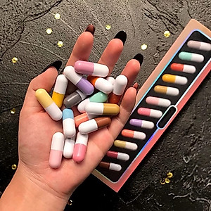 BonyTec MadayFormula Pill Lipstick Mini, 12 Colors Matte Lipstick, Lip Capsules, Waterproof Long Lasting Mini Capsules Lipstick Set Gift for Girls Women