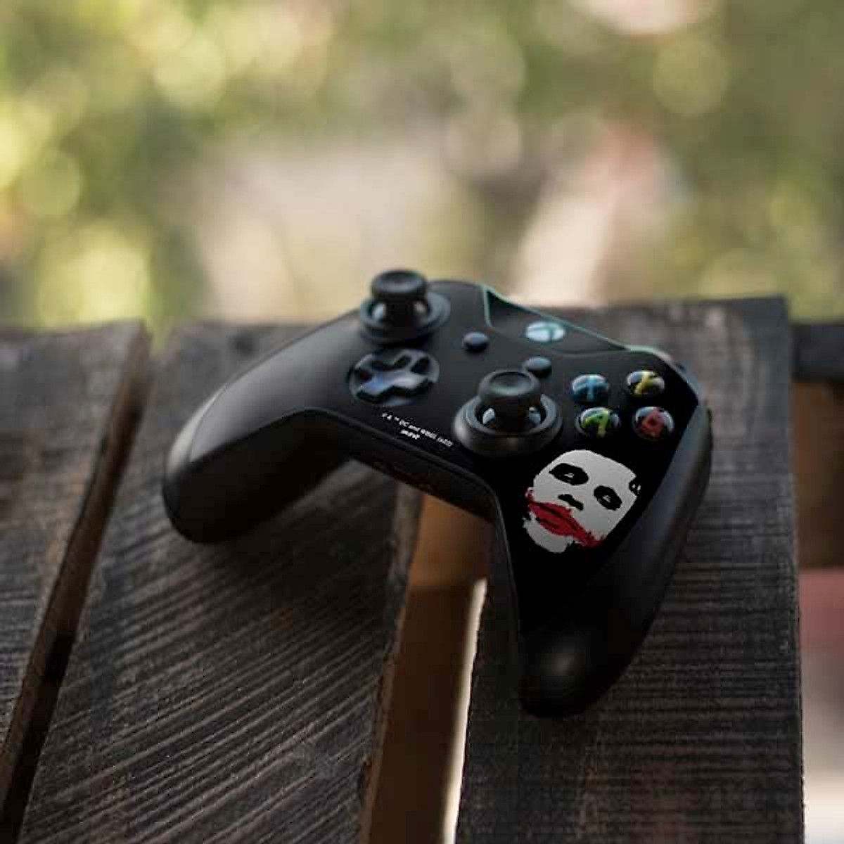 Skinit Decal Gaming Skin Compatible with Xbox One S Controller - Officially Licensed Warner Bros Smeared Joker Design