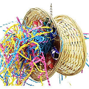 Bonka Bird Toys 1870 Foraging Butterfly Bird Toy Cages Birds Parrot Natural Conure Cockatiel. Quality Product Hand Made in The USA.