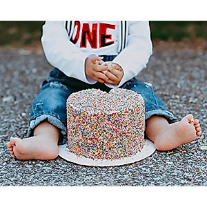 Pinleck Toddler Baby Boy Birthday Clothes Set Bowtie Romper Suspenders Ripped Denim Pants Outfits (1st Birthday-White-1Short, 18-24 Months)