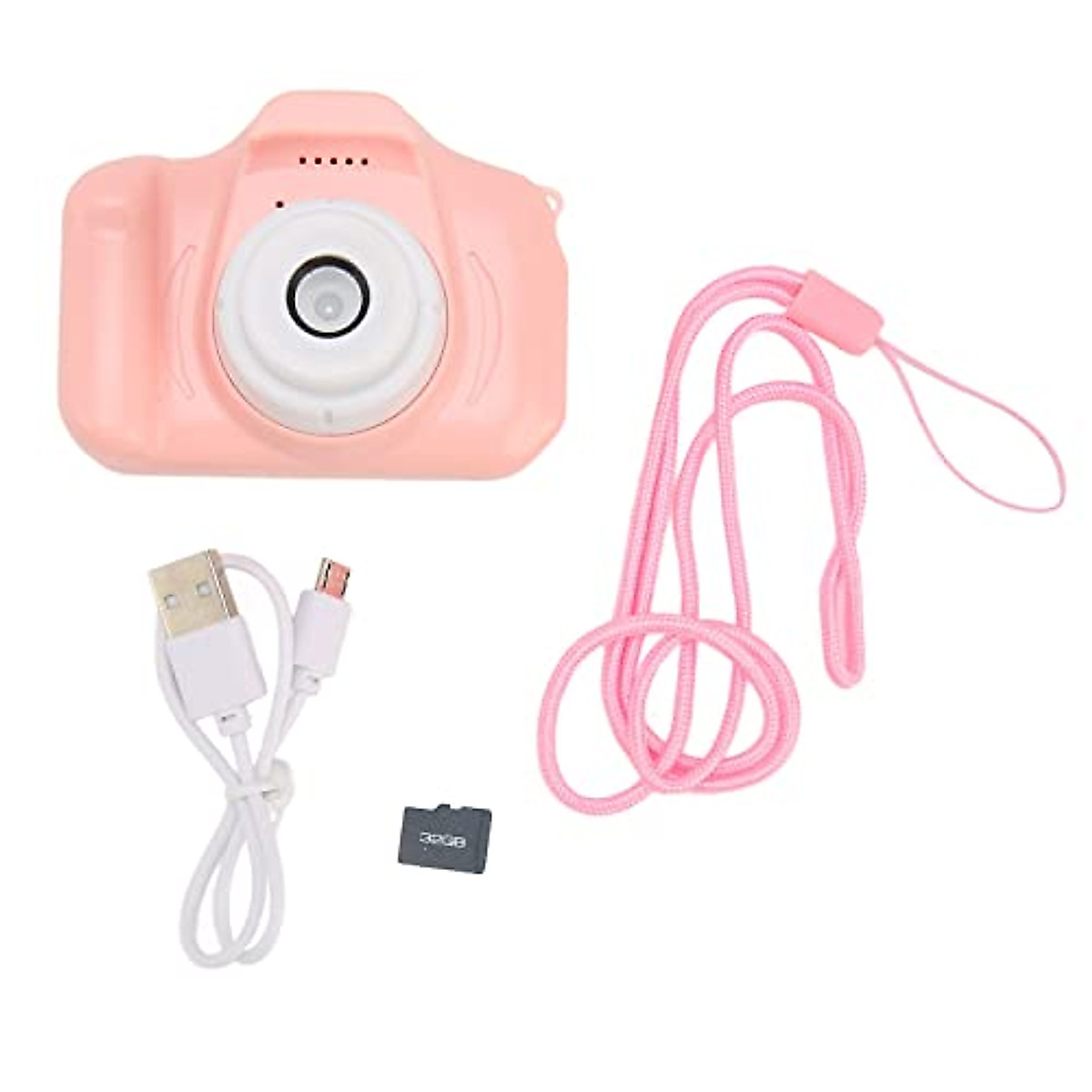 Cartoon Digital Camera, 8MP 1080P HD Children Camera with 32GB Memory Card for 3-12 Year Old Girls Boys