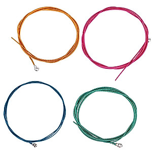 Electric Bass Guitar Strings Colorful Guitar String Alloy Wound Electric Bass Strings Accessories