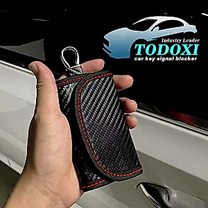 Faraday Key Fob Protector, 2 Pack Faraday Bags for Key Fob Signal Blocker, New Upgrade RFID Car Key Fob Protector Blocking Faraday Pouch Case Cage