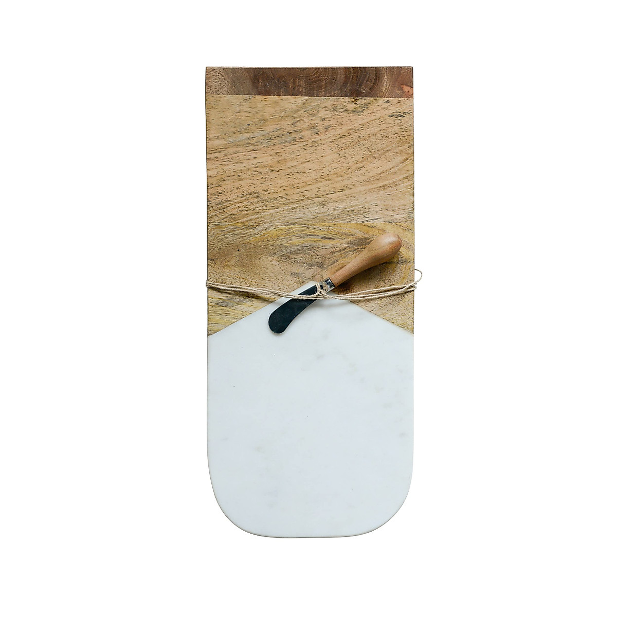 Marble & Mango Wood Cutting Board with Canape Knife