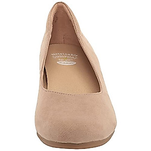 Dr. Scholl's Shoes Women's Be Ready Pumps, Taupe Microfiber, 7