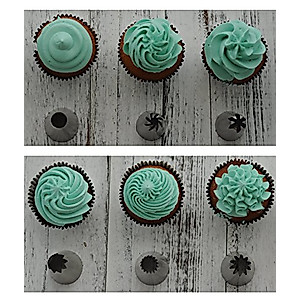 BeBeFun Piping Tips Large Icing Tips Cake Decorating Large Piping Tips Set Cupcake Frosting Piping Kit Extra Large Size In Set.