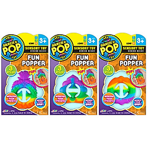 JA-RU Snapper Fidget Toy (3 Fidget Toys) Hand Grip Fun Popper Snap It Squeeze Grab Stress Relief Toy. Party Pop Snaps Noise Maker Click Finger Sensory Toys for Kids Autism. 4791-3s