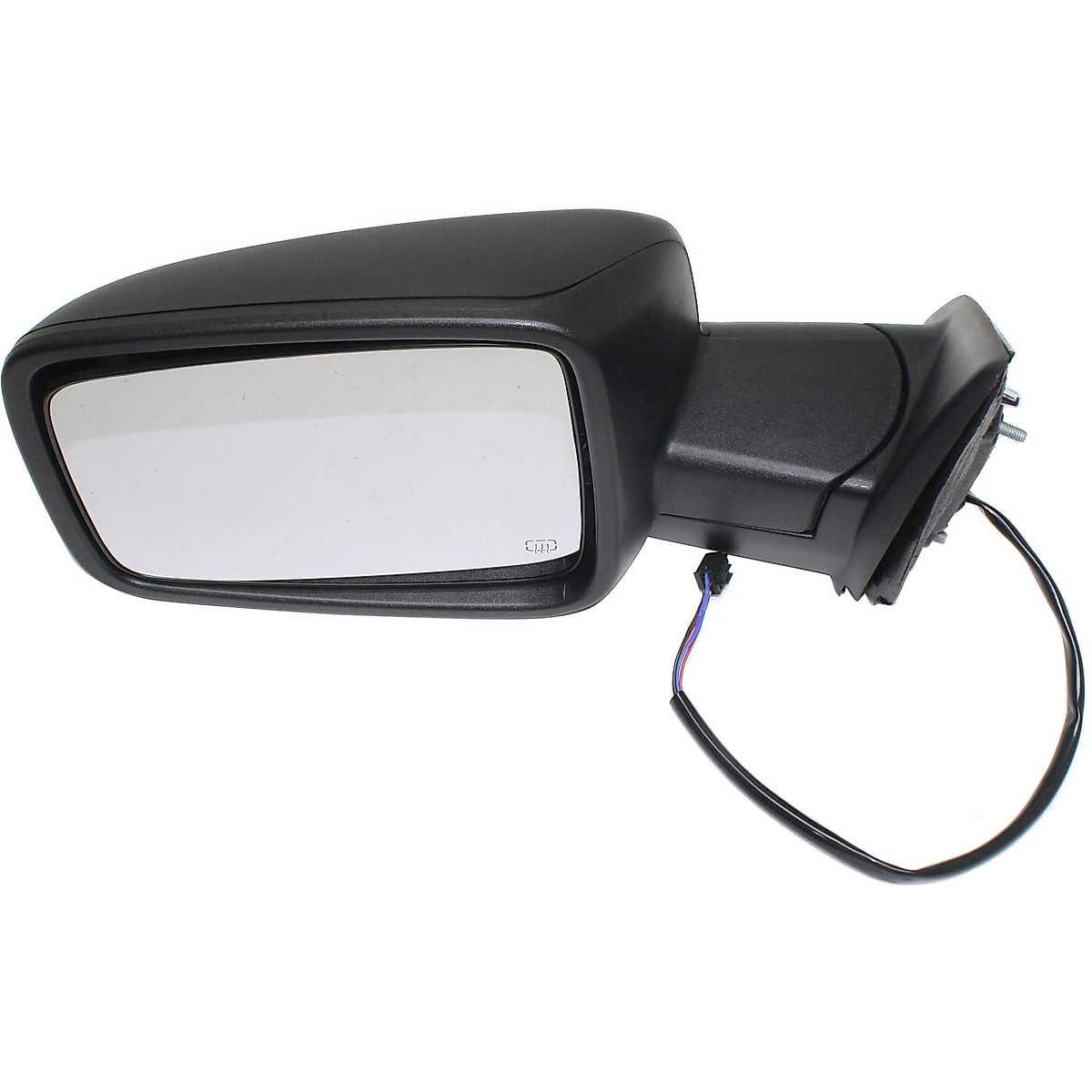 Kool Vue Driver Side Power Heated Mirror for Ram 1500 2014-2018 Manual Fold Without Signal Light & Puddle Lamp Textured With Remote Entry Group Package, w/o Towing Package