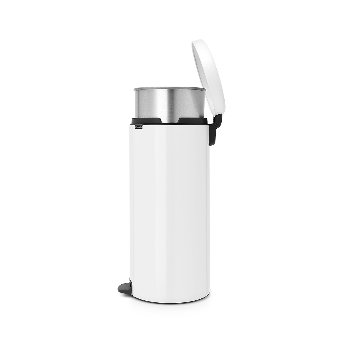 Brabantia 114748 Pedal Bin newIcon with Metal Inner Bucket, 30 Litre - White