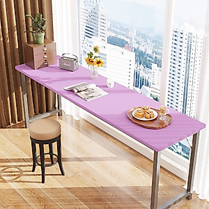 VIOPVERY Contact Paper 15.7"x393" Solid Light Purple Wallpaper Peel and Stick Wall Paper Waterproof Easily Removable Self-Adhesive Film Wall Covering for Kitchen Countertop and Cabinet Shelf