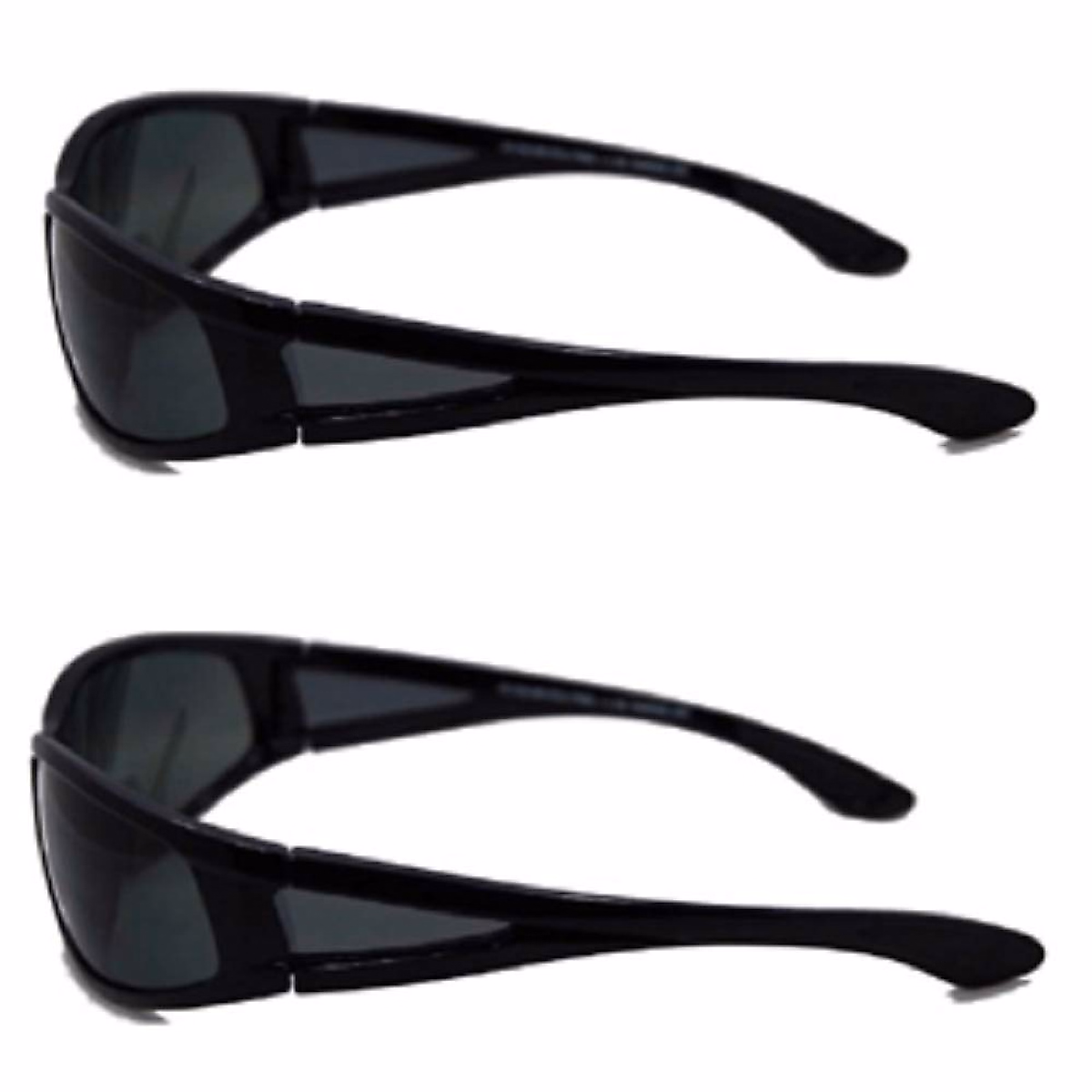 Pink Ribbon Shades, Inc. 2 Pair Nearly Invisible Line Bifocal Reading Glasses Sunglasses (Black/Black, 2.50)