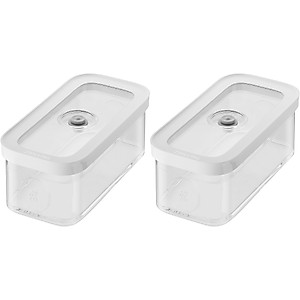 ZWILLING Fresh & Save Cube Box, Plastic, Airtight Dry Food Storage Container, 2-pc Medium Cube Set, M Container, .74-qt