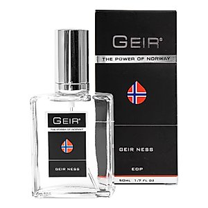 Geir Ness Eau de Parfum Spray For Men - Long Lasting Fresh, Cool Scent - Mix of Refreshing Norwegian Mountain Fragrance