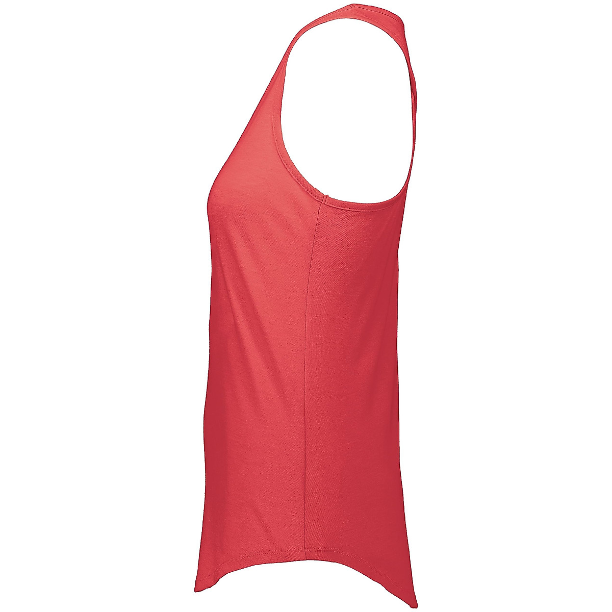 Augusta Sportswear Womens Lux Tri-Blend Tank, Red Heather, XL