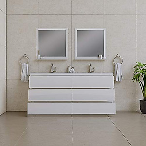 Alya Bath Paterno Bathroom Vanity, White