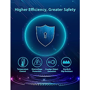 Wireless Charger for Samsung Galaxy S23/S23+/S22/S22+/S21/S20/S20+/S10/S9+/S9/S8/S8+/S7/Note10/Note9/Note8, 15W Wireless Charging Pad with USB-C for Samsung,iPhone Black(No AC Adapter)
