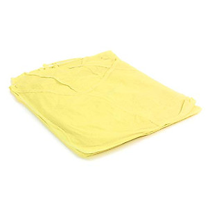 Ever Ready First Aid Isolation Gown with Elastic Wrists, Fluid Resistant, Yellow (Pack of 10)