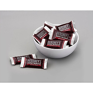Hershey’s Special Dark Zero Sugar Chocolate Candy Miniature Bars - Bulk Pack of 240 Pieces (4 Pounds) - Individually Wrapped