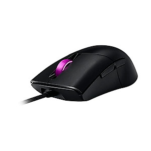 ASUS ROG Keris Lightweight FPS Optical Gaming Mouse with ROG Paracord Soft Cable, Specially-Tuned ROG 16,000 dpi Sensor, Exclusive Push-fit Switch Socket Design, PBT L/R Keys