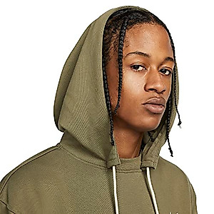 Nike Dri-FIT Standard Issue Men's Unisex Pullover Basketball Hoodie (as1, alpha, m, regular, regular, Medium Olive/Pale Ivory)