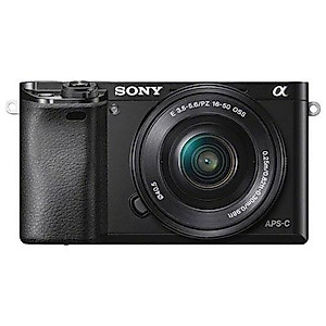 Sony Alpha a6000 Mirrorless Digital Camera with 16-50mm Power Zoom Lens (Renewed)