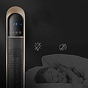 Outdoor Garden Heater Oscillating PTC Ceramic Heater - Remote Control Upright Heater Internal Oscillation 12 Hour Timer & 2 Heat Settings Thermostat and Safety Cut-Off Patio Heater