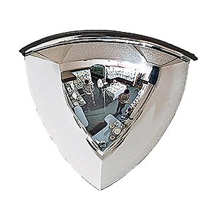 StartFine Quarter Dome Mirror Security and Safety Mirror (1/4 dome, 90 Degree Viewing Angle)